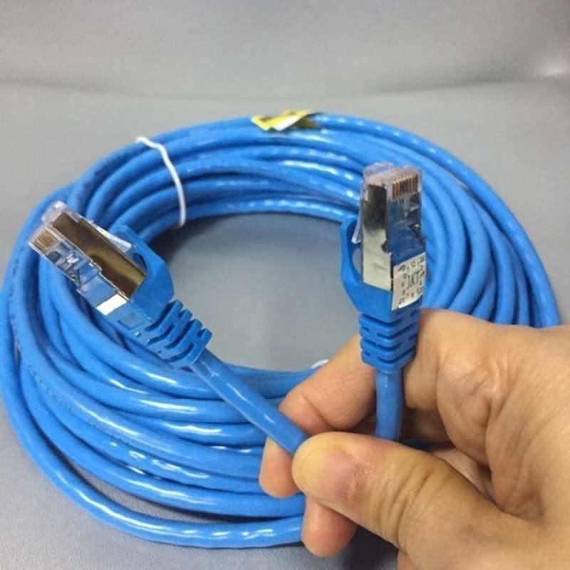 Promo Kable Lan Cat6 50 Meter Rvtech Utp Cat.6 Rj45 50Meter Kepala Besi ...
