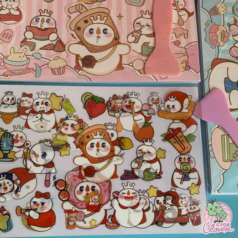 Jual MIX STICKER ALBUM BINDER BOOK CHARACTER isi 100 buku stiker misu ...