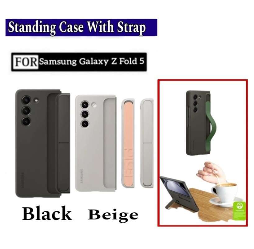 Promo Case Original Samsung Galaxy Z Fold 5 Fold5 Standing Case with ...
