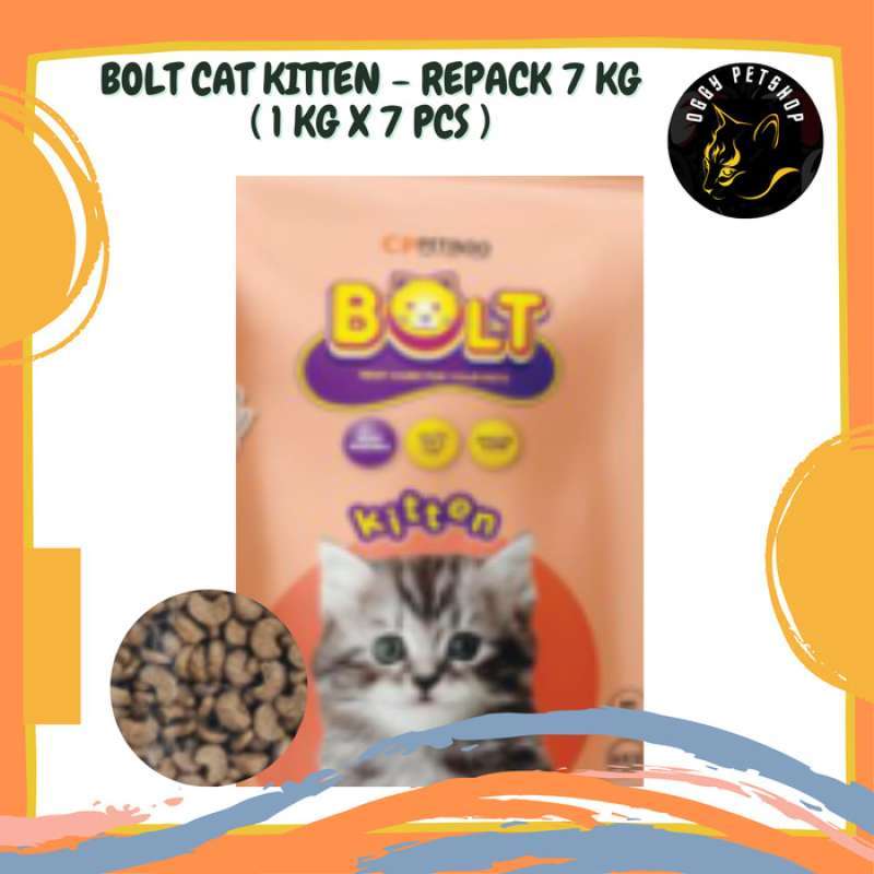 Jual Bolt Cat Kitten Repack 7Kg Makanan Anak Kucing Junior di Seller ...