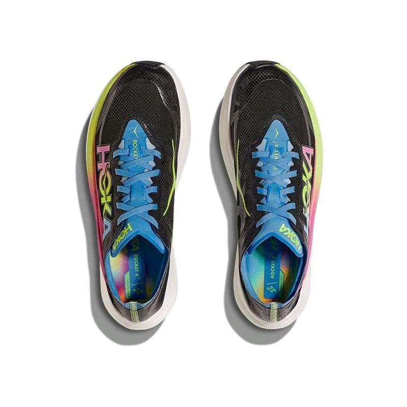 Jual Hoka Rocket X 2 Unisex Road Running Shoes - Black Original - 45 1/ ...