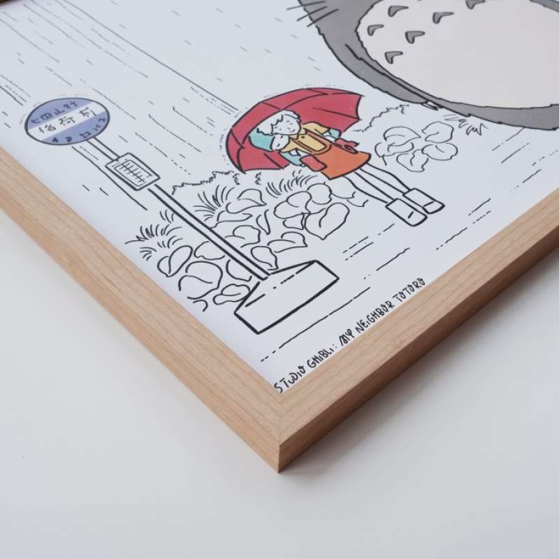 Jual Kinfiti Limited Colored Artwork Studio Ghibli: Totoro Bus Stop di ...
