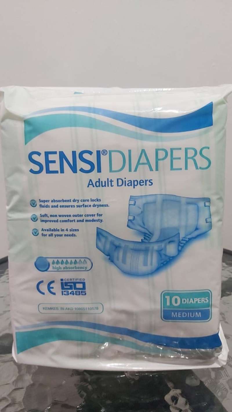 Jual Popok Dewasa SENSI Perekat M-10/L-10/XL-8 Adult Diapers ... Jual Popok Dewasa SENSI Perekat M-10/L-10/XL-8 Adult Diapers ...