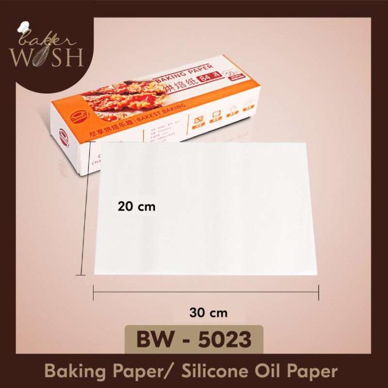 Jual Baking Paper/kertas Baking/kertas Alas Roti Silicone Oil Paper Bw ...