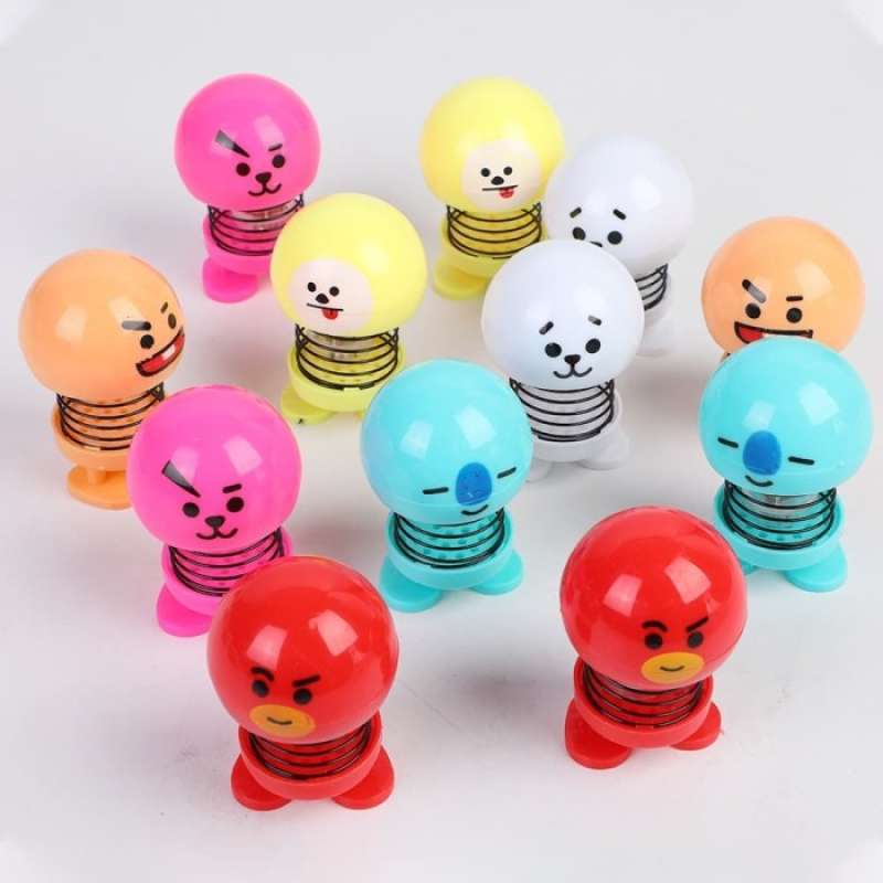 Promo PJN04 Pajangan Dashboard Mobil BTS BT21 Spring doll BTS BT21 ...