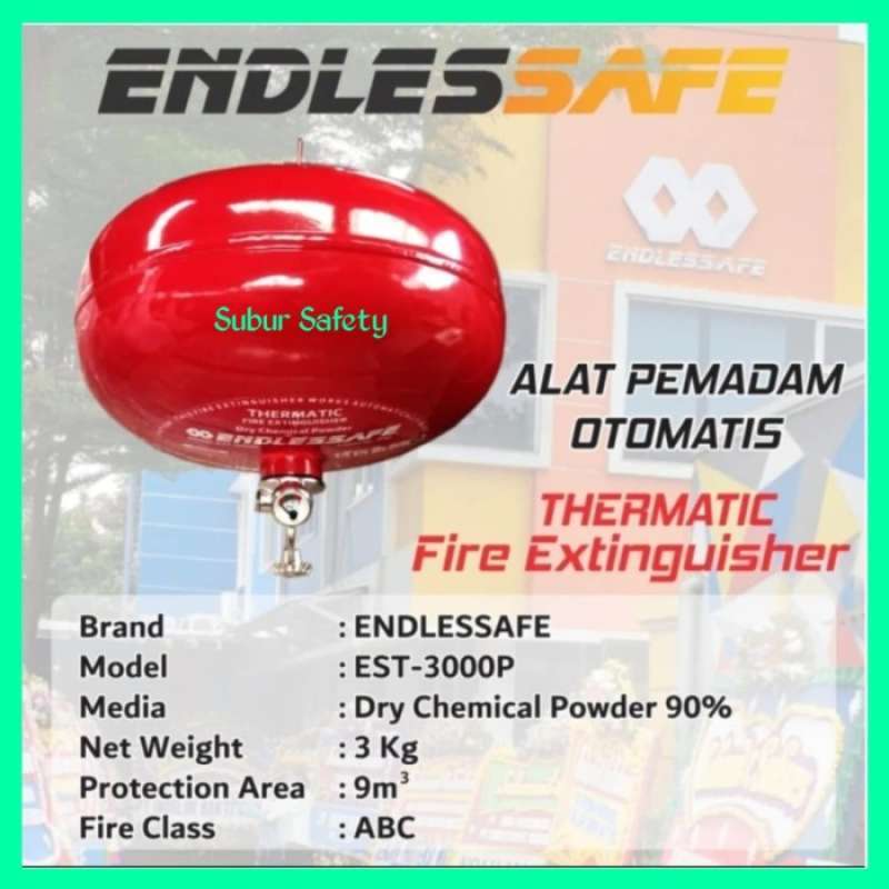 Promo Apar Thermatic Powder 3kg / Alat Pemadam Otomatis Gantung Plafon ...
