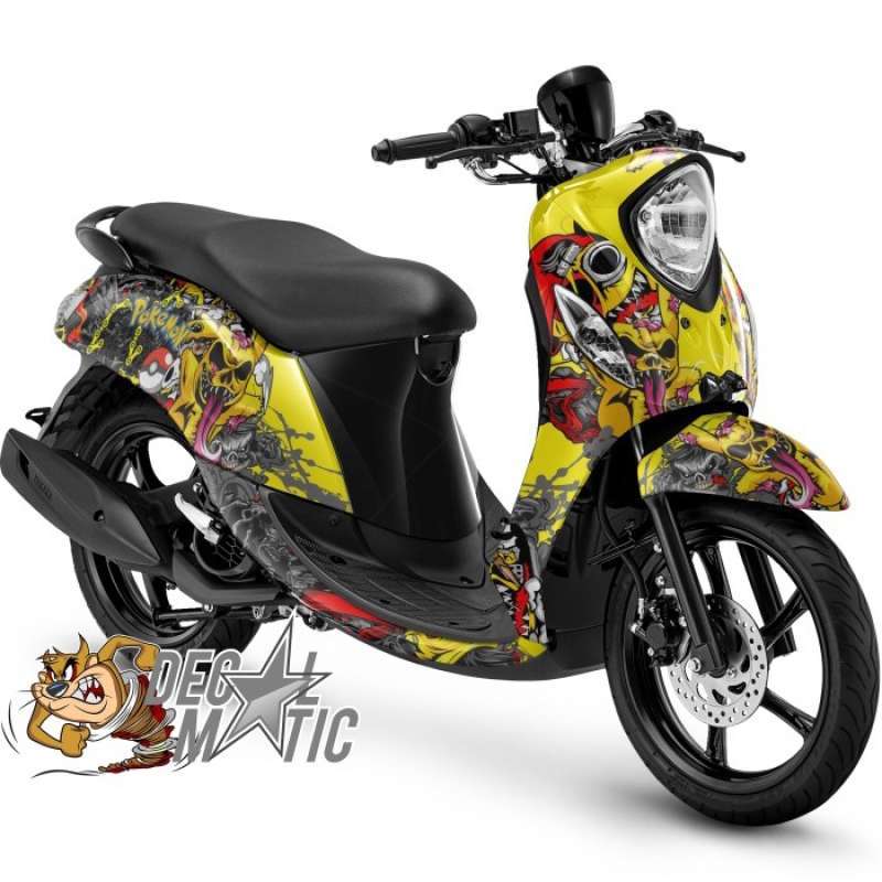 Jual Stiker Full Body Decal Yamaha Fino Fi 125 Premium Grande Pokemon ...