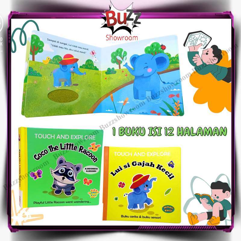 Jual Buku Sensori Untuk Anak Cerita Dongeng Tekstur Book Edukasi Balita ...