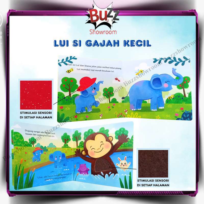Jual Buku Sensori Untuk Anak Cerita Dongeng Tekstur Book Edukasi Balita ...