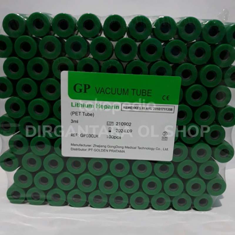 Promo Tabung Darah Heparin Lithium 0,5ml Tabung Darah Heparin 3ml ...