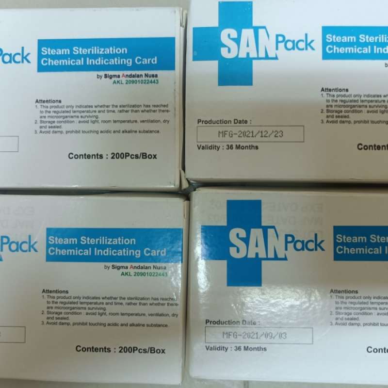 Promo Steam Chemical Indicator Tipe 4 Sanpack 1 Box Isi 200pcs Diskon ...