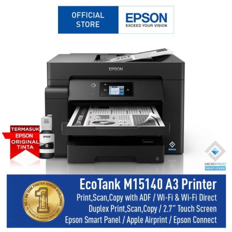 Promo Printer Epson EcoTank Monochrome M15140 A3 Wi-Fi Duplex All-in ...