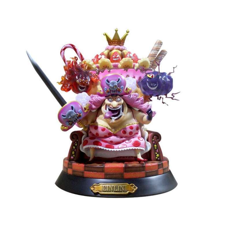 Promo One Piece Figure Four Emperors 25cm Kaido Big Mam Statue ...