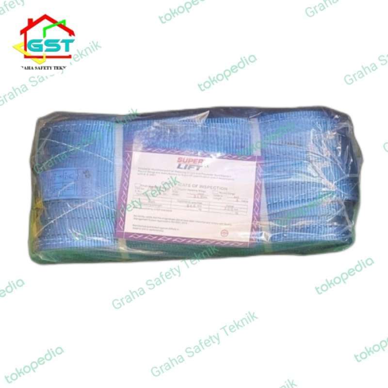Promo Superlift polyester webbing sling 8 ton × 8 meter/tali angkat ...