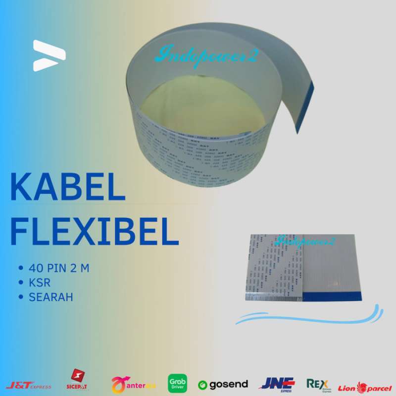 Jual Kabel Flexibel 40 Pin 2 Meter Searah flexible flat cable 40 pins(1 ...