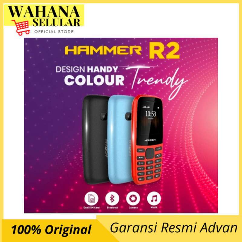 Jual Advan Hammer R2 Candy Bar Phone - Garansi Resmi - Hitam di Seller ...