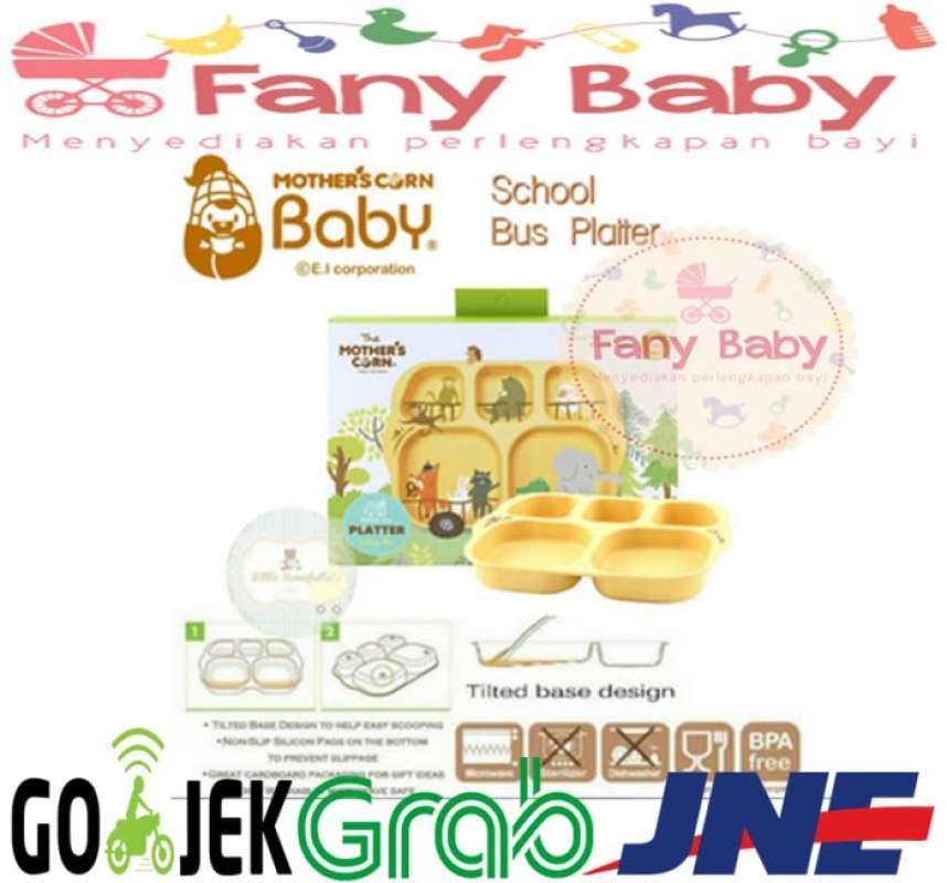 Promo Mother'S Corn School Bus Platter / Tempat Makan Bayi Diskon 23% ...