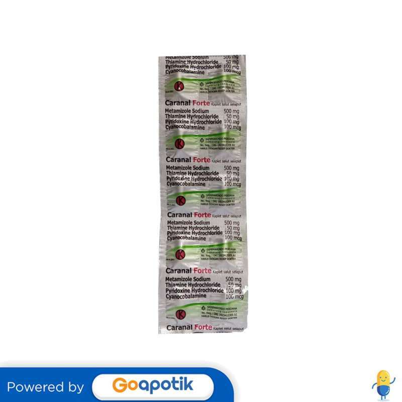 Jual Caranal Forte Strip 10 Kaplet Di Seller Apotek Hafizah Medika Farmasia Pulo Gebang Kota