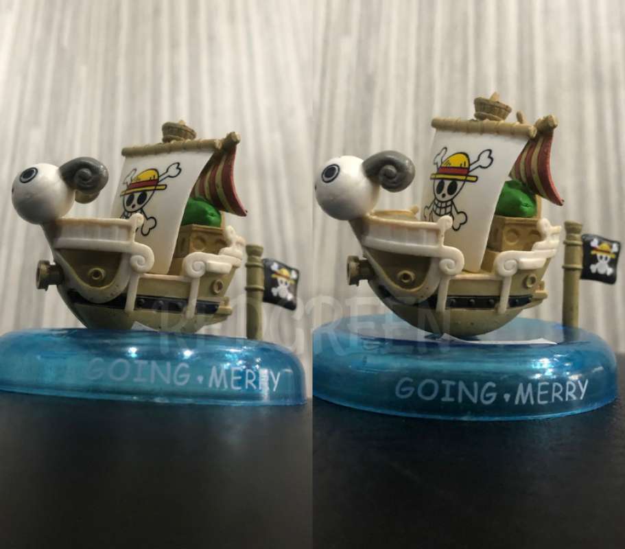 Jual mainan anak action figure one piece kapal mini one piece figure ...