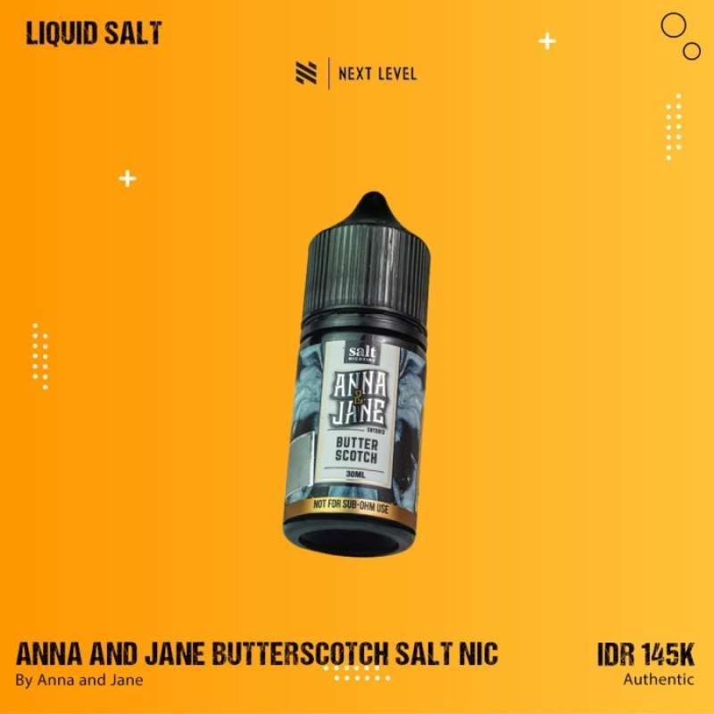 Promo Anna and Jane Butterscotch Salt Nic 30ML Anna and Jane Terbaik ...