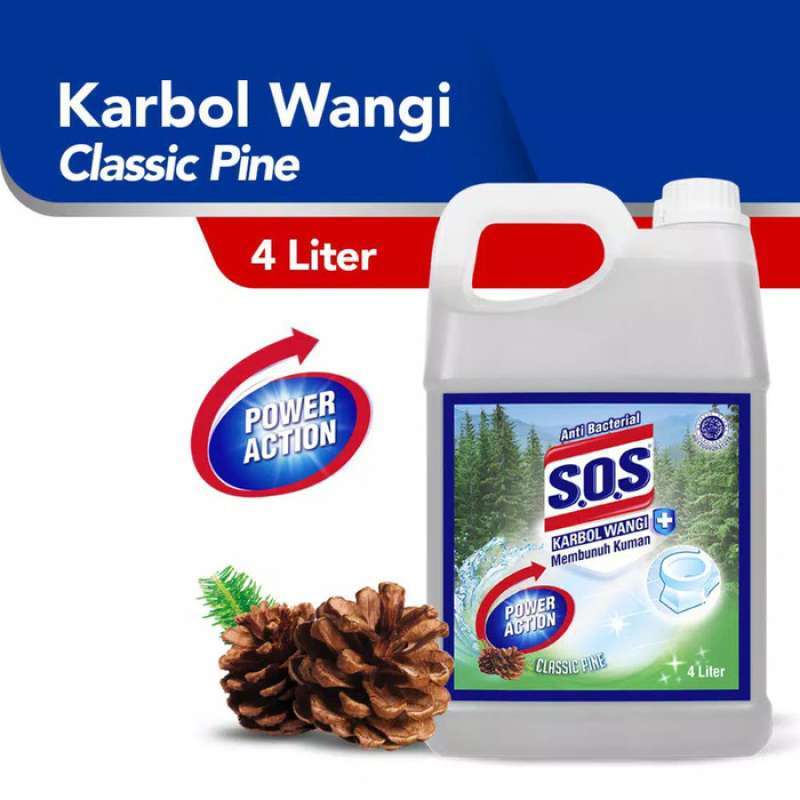 Promo Sos Karbol Wangi Pembersih Lantai Anti Bacterial Reffil 4 Liter ...