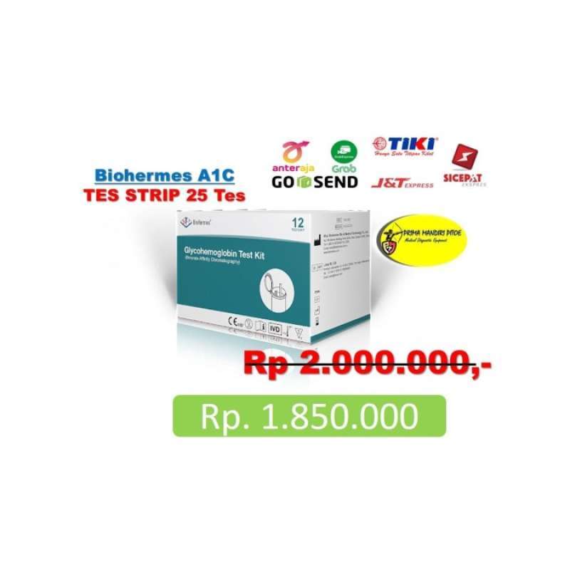 Promo Reagent Strip Test Gula Darah Hba1c Biohermes Diskon 17% Di ...