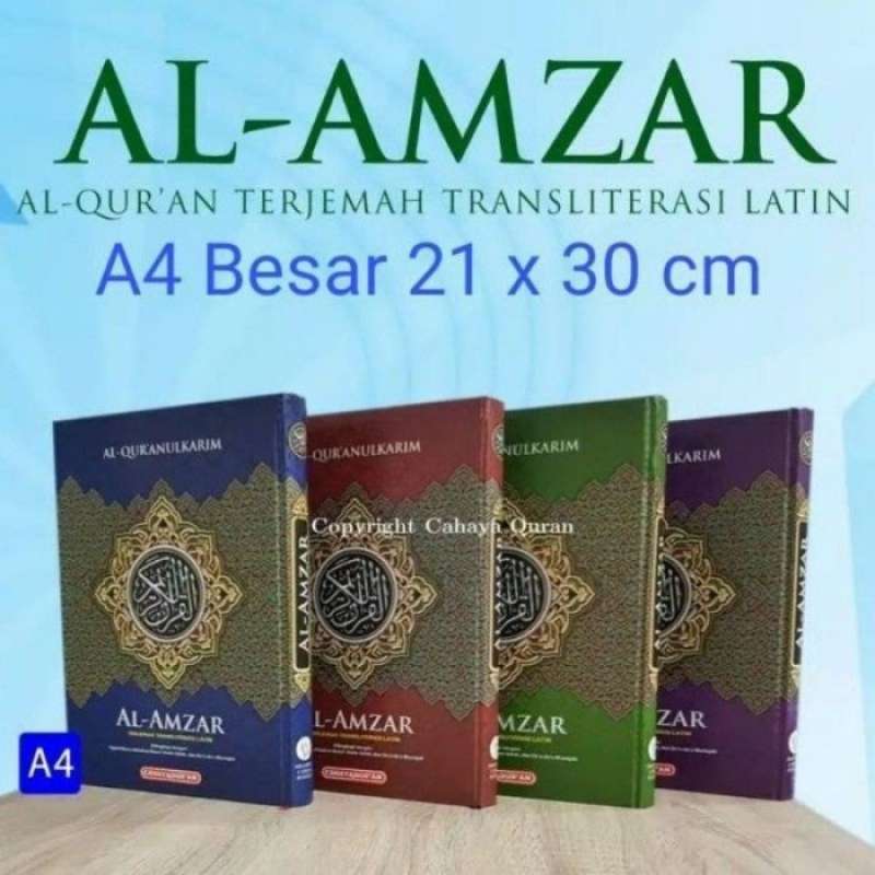 Jual Al Quran Al Amzar Terjemah Tajwid Warna Transliterasi Latin A4 Di Seller Laris Plaza ...