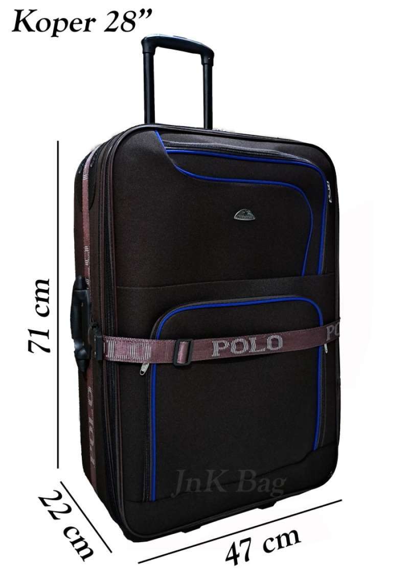 Jual New Koper 28 Inch Koper Polo Bahan Kain Ukuran Besar Terlaris Di ...
