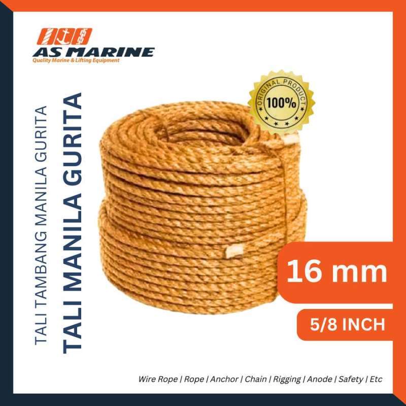 Jual Tali Tambang Manila / Manila Rope 16 Mm Gurita Serat Abacca Di ...