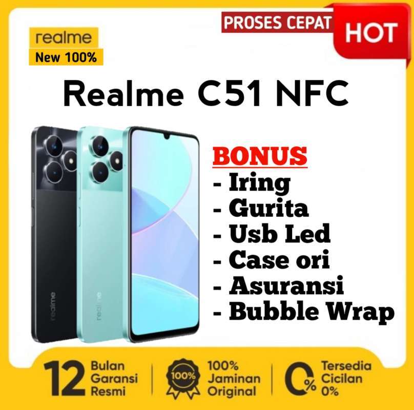 Jual Realme C51 4/64 Gb Garansi Resmi + Full Bonus Di Seller Bigboss Shop - Kartini, Kota ...
