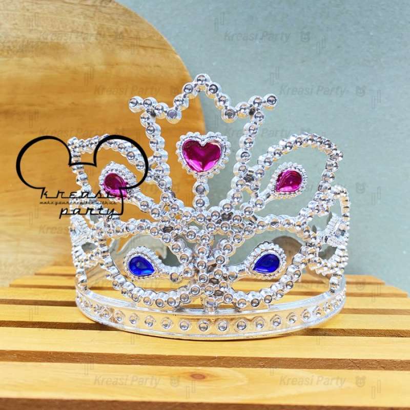 Promo Mahkota Tiara Silver Kecil #2 / Mahkota Pesta / Mahkota Ultah ...