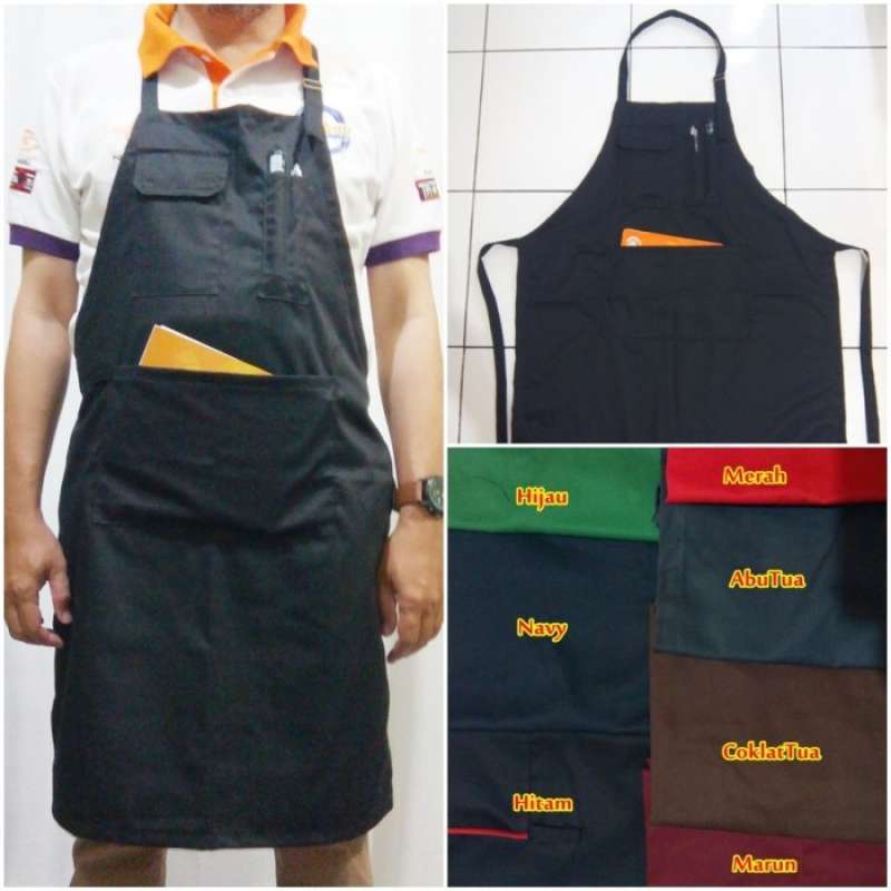 Jual Apron Atau Celemek Ukuran Full - 4 Saku Di Seller Laris Plaza ...