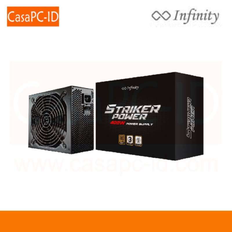 Promo Psu Power Supply Infinity Striker Power 400 Watt / 400w 80 Plus Bronze Diskon 23% Di ...