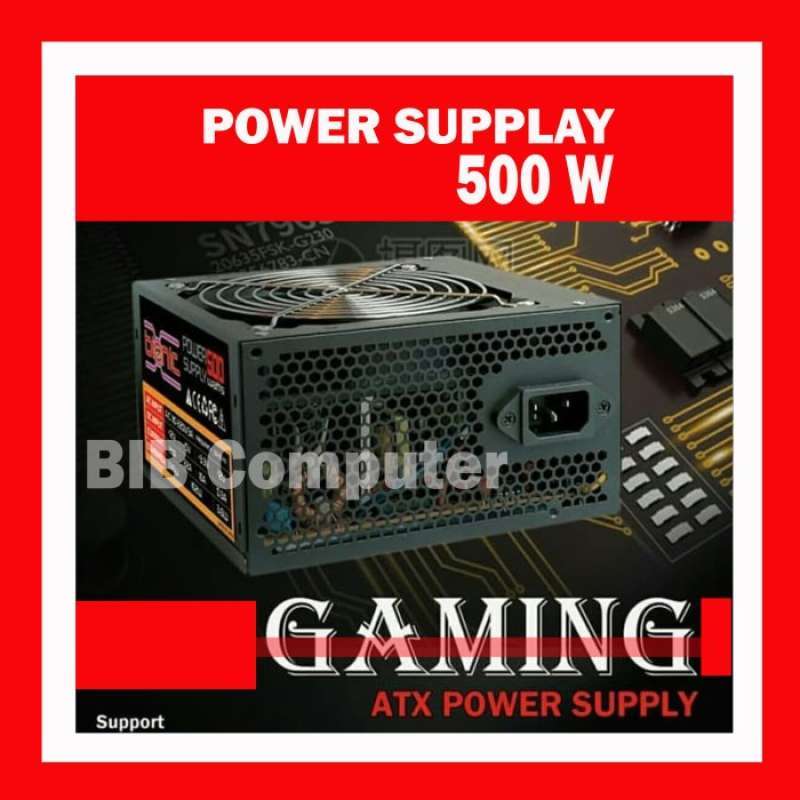Promo Power Supply Pc Psu 500w - Fan 12cm Bionic Diskon 23% Di Seller ...
