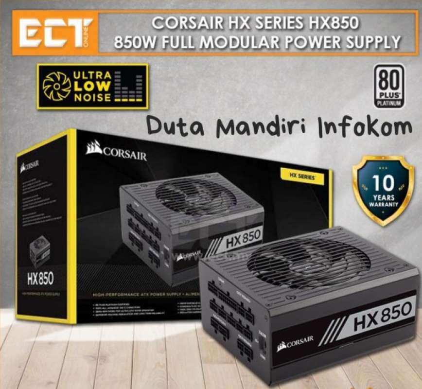 Promo Corsair Hx850 850w 80+ Plus Platinum Fully Modular - Power Supply ...