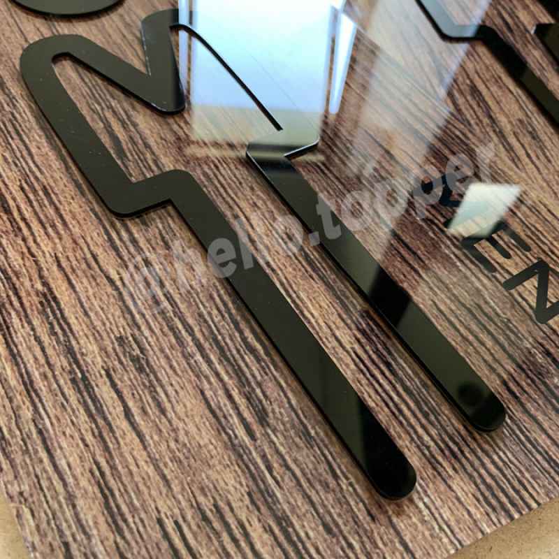 Promo Sign Acrylic Toilet Modern Unik Restroom Signage Office Diskon 5% ...