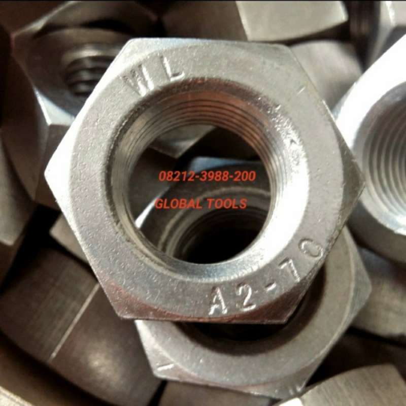 Promo mur ss 316 m27 A4-70 kunci 41 mur sus 316 stainless 316 mur A4 ...