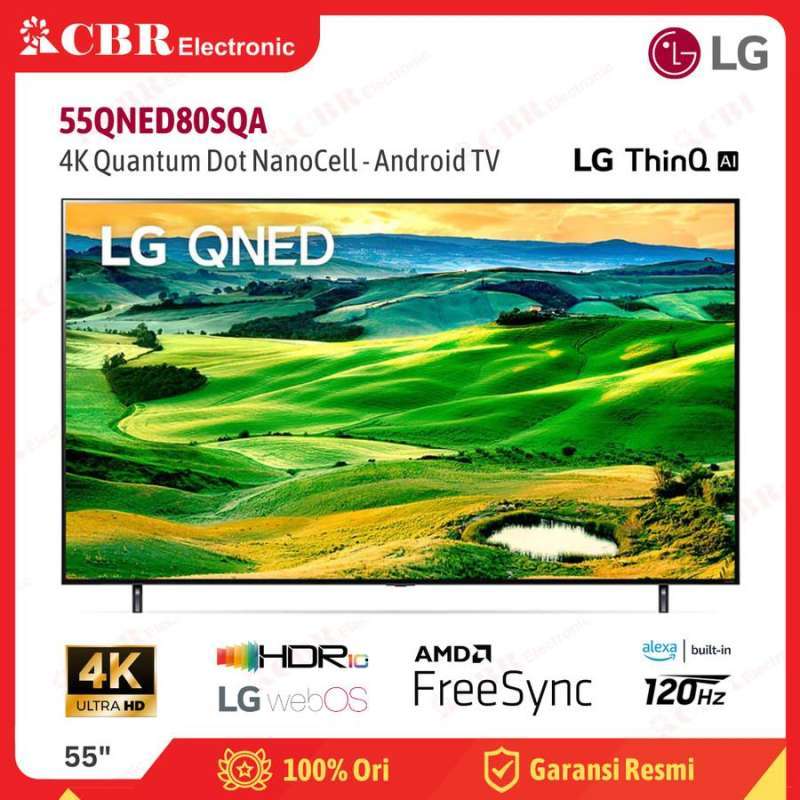 Jual TV LG 55 Inch LED 55QNED80SQA (4K Quantum Dot NanoCell-Smart TV ...