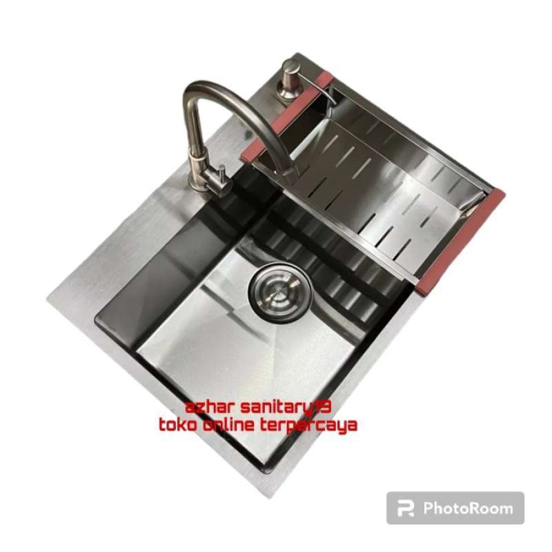 Promo Paket Lengkap Kitchen Sink 60×45 Stainles+kran Pipa / Bak Cuci ...