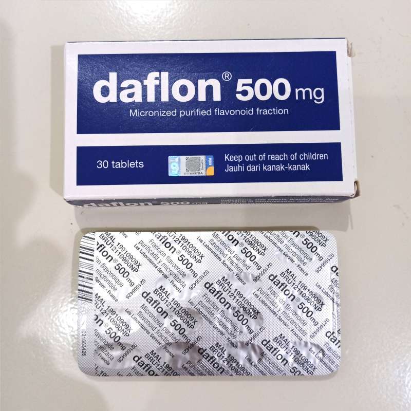 Jual Daflon 500mg Ecer Per Strip Isi 15 Tablet Mirip Ardium Obat Wasir Dan Varises Di Seller ...