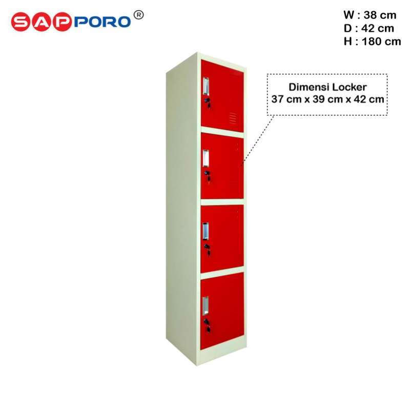 Jual SAPPORO KOLN 4 - Loker Besi 4 Pintu | Steel Locker 4 Doors ...