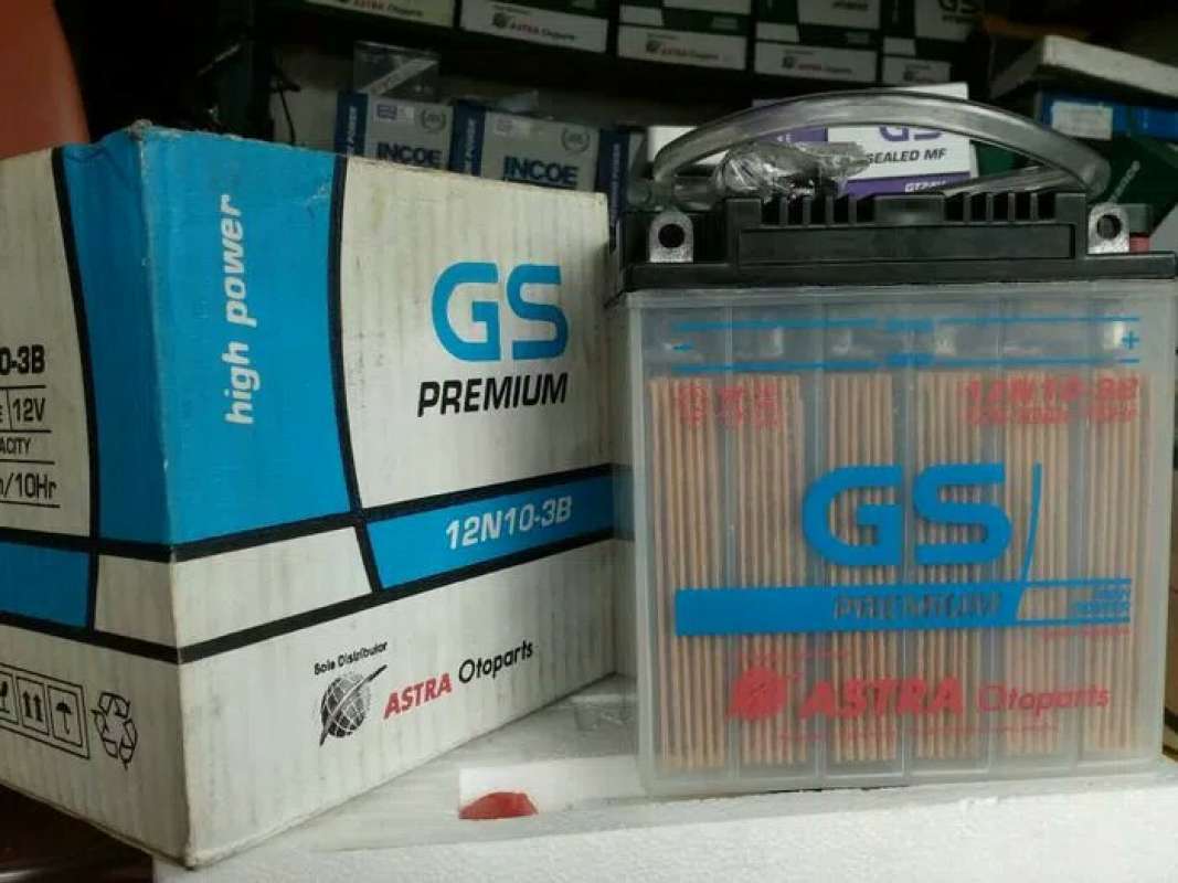 Jual Aki / Accu Basah GS ASTRA 12N10-3B PREMIUM 12 volt 10 Ah di Seller ...