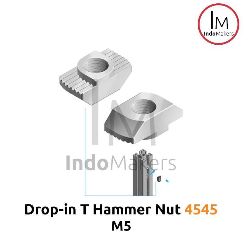 Jual T Hammer Nut M5 Drop-in Aluminium Profile 4545 Di Seller ...
