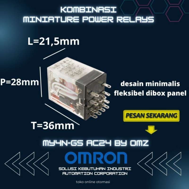 Jual Relay Omron My4n-gs Ac24 By Omz Di Seller Himaga Store - Kalibata ...