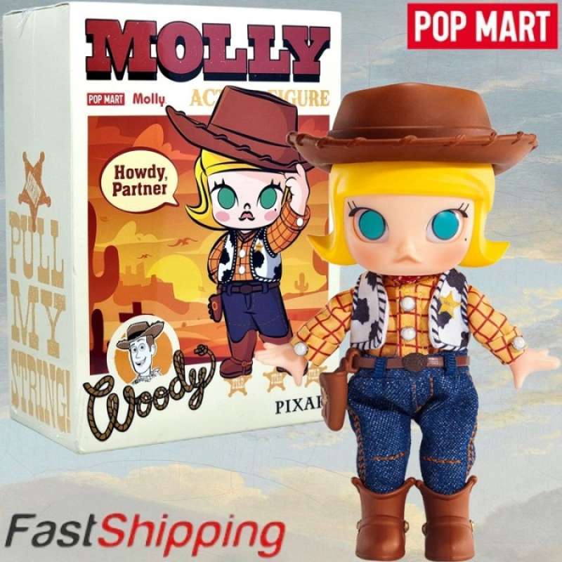 Promo Pop Mart Molly X Toy Story Woody Bjd Action Figure Doll Diskon 11 ...