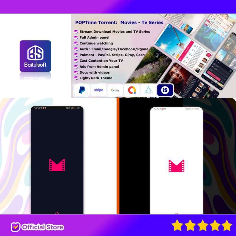 Promo SOURCE CODE APLIKASI POPTIME TORRENT APP MOVIES – TV SERIES ...