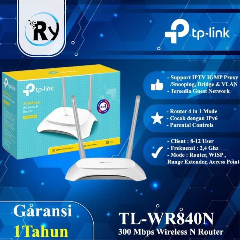 Promo Tp-link Tl-wr840n 300mbps Wireless Router 2 Antenna Putih Diskon ...