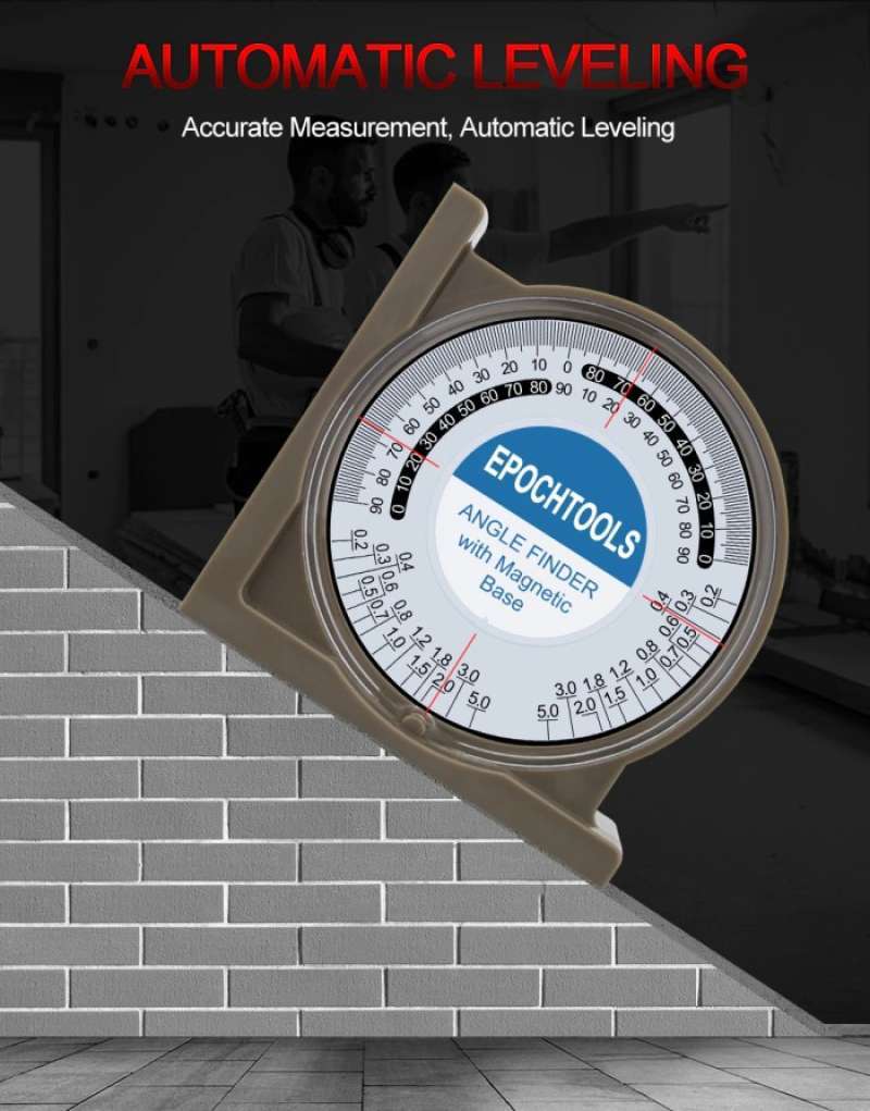 Jual GVDA Protractor Angle Inclinometer Busur Derajat Tilt Level Meter ...