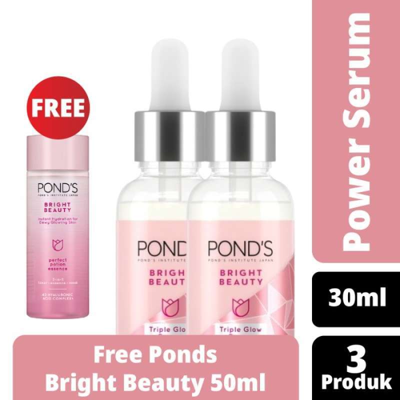 Promo Ponds Bright Beauty Triple Glow Serum 30g Isi 2 + Potion Essence ...
