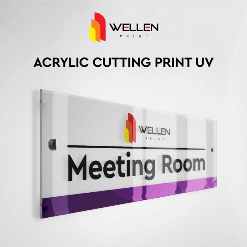 Jual Acrylic Sign Board Uv Print / Akrilik Papan Nama Tanda Ruangan Di ...